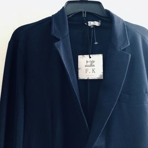 F.K | Jackets & Coats | Fk Mens Designer Suit Unlined Knit Jacket Italy ...